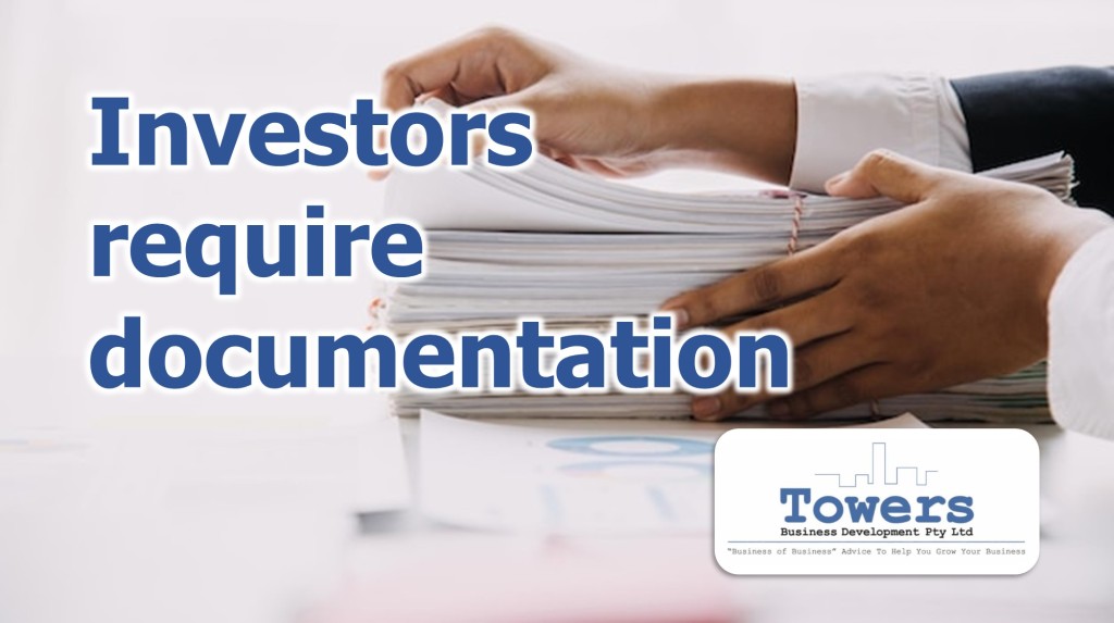 Investors require documentation - Towers Business Development